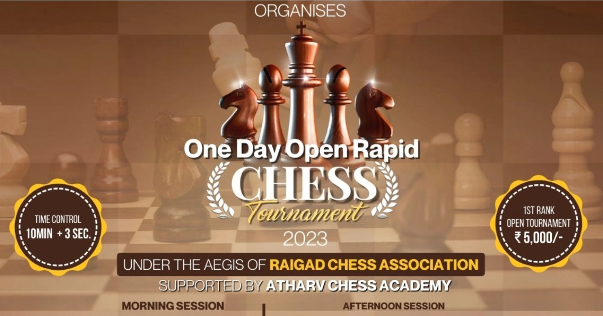 Open Rapid Chess Tournament 2023 at Chitrapatjanak Dadasaheb Phalke ...